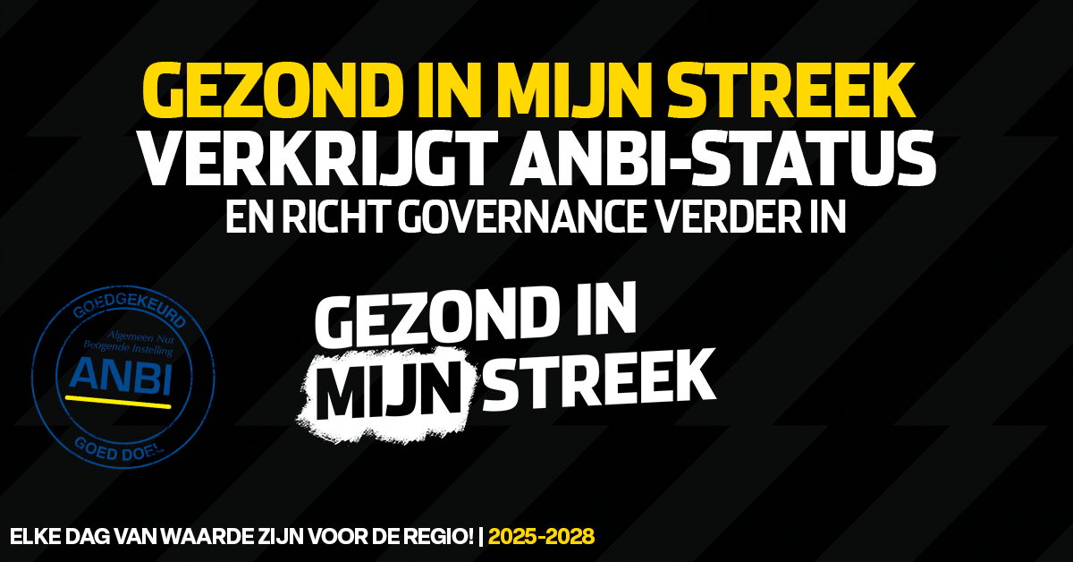 Stichting Gezond in Mijn Streek verkrijgt ANBI-status - Gezond in Mijn ...